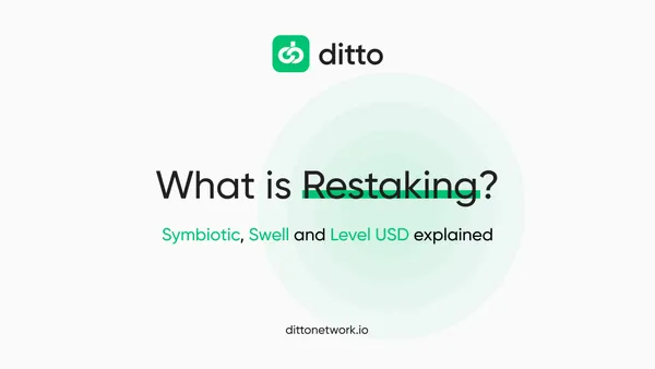 Automated Liquidity Management for DeFi | Ditto Network